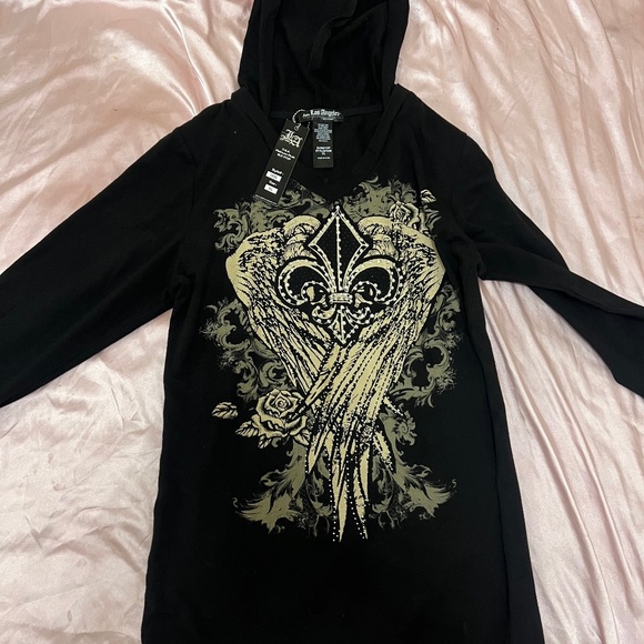 Dresses | New Y2k Mcbling Mini Dresstop With Hood | Poshmark